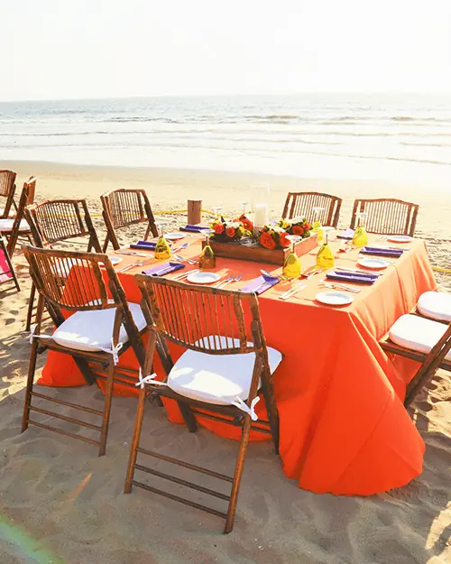 Square Table for Weddings and Events in Punta Mita